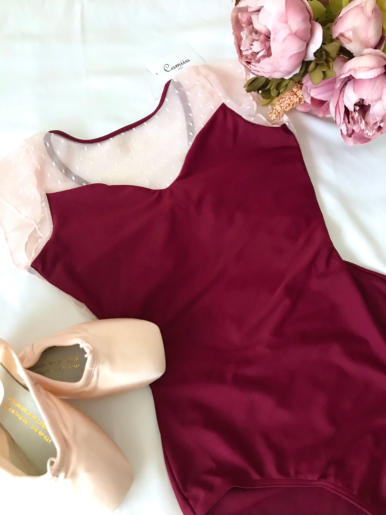 Butterfly Leotard (bordeaux) Ballet Wear バレエレオタード – camiiu world